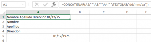 CONCATENAR en Excel: fácil y con ejemplos | BUSCARV